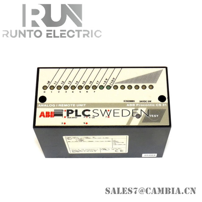 ABB ICSE08B5 FPR3346501R1012 Analog I/O Module – Runto Electric