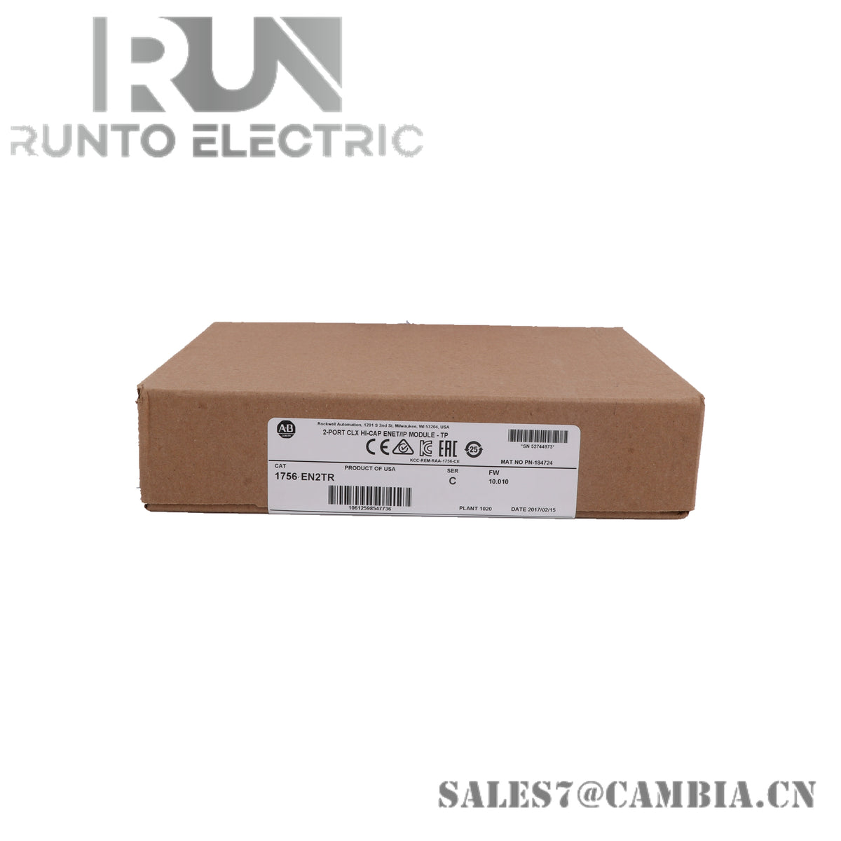 Brand New Original Allen Bradley 1756-EN2TR – Runtoelectronic