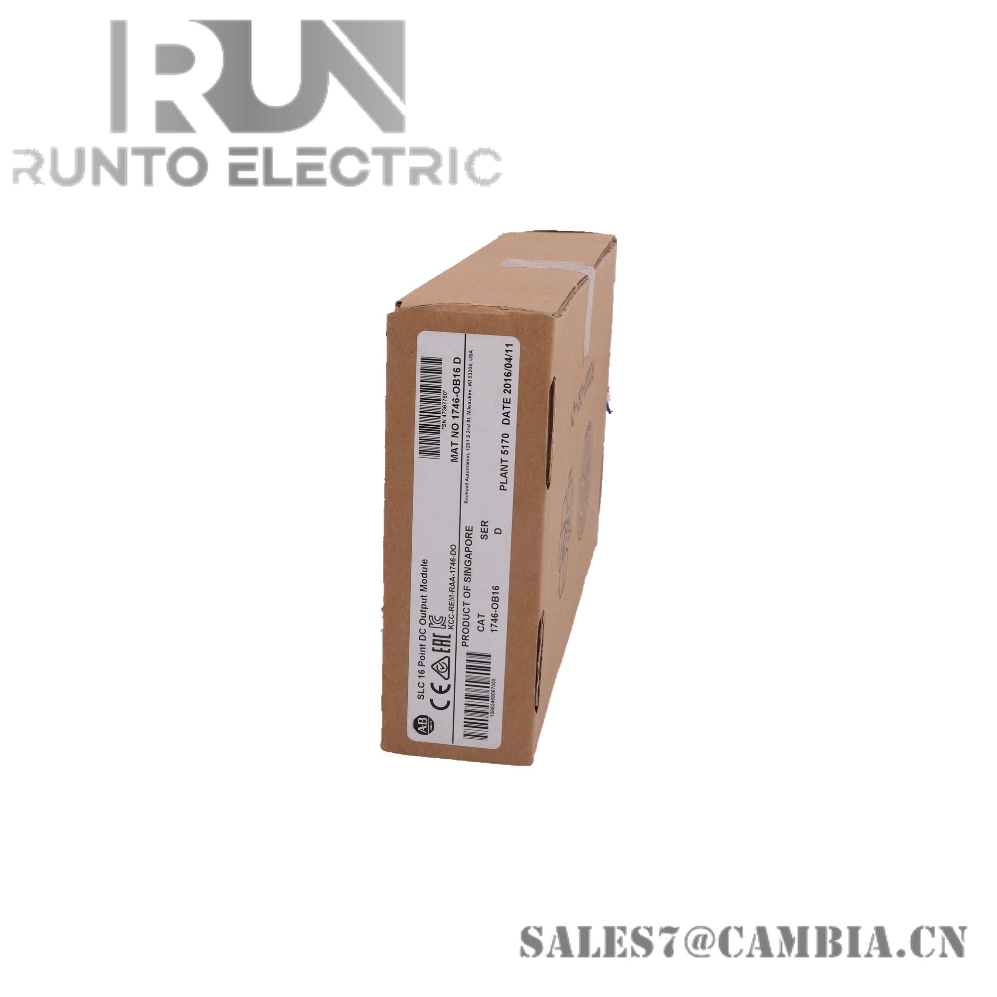 Allen Bradley 1746-OBP16 OUTPUT MODULE – Runto Electric