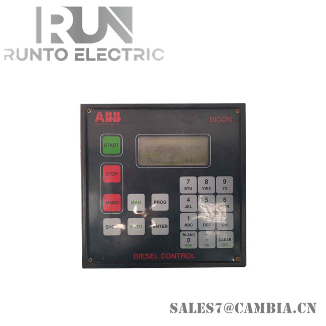 ABB CMA112 3DDE300013 Diesel Control Display Unit – Runto Electric