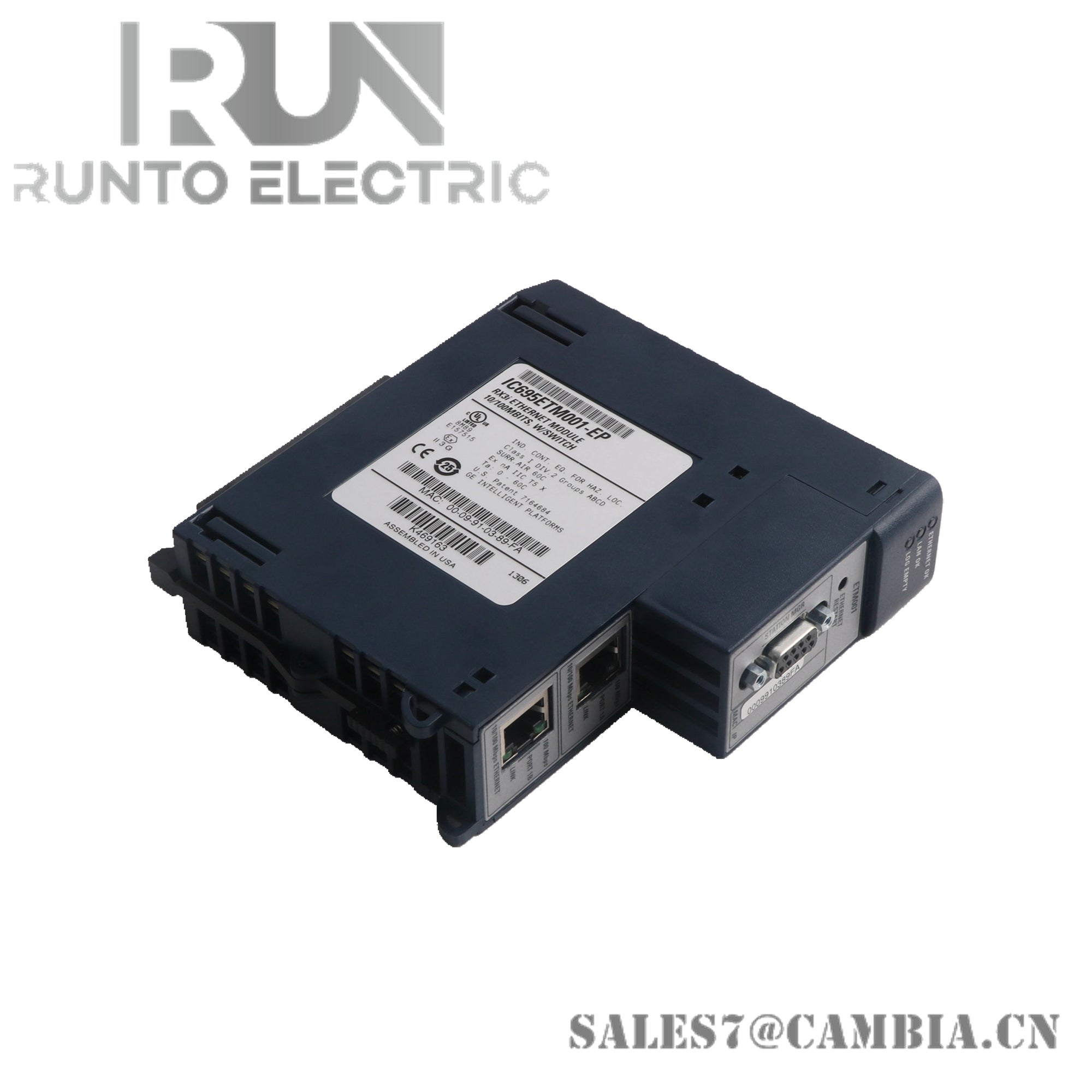 GE IC695ETM001 RX3i Ethernet module – Runtoelectronic