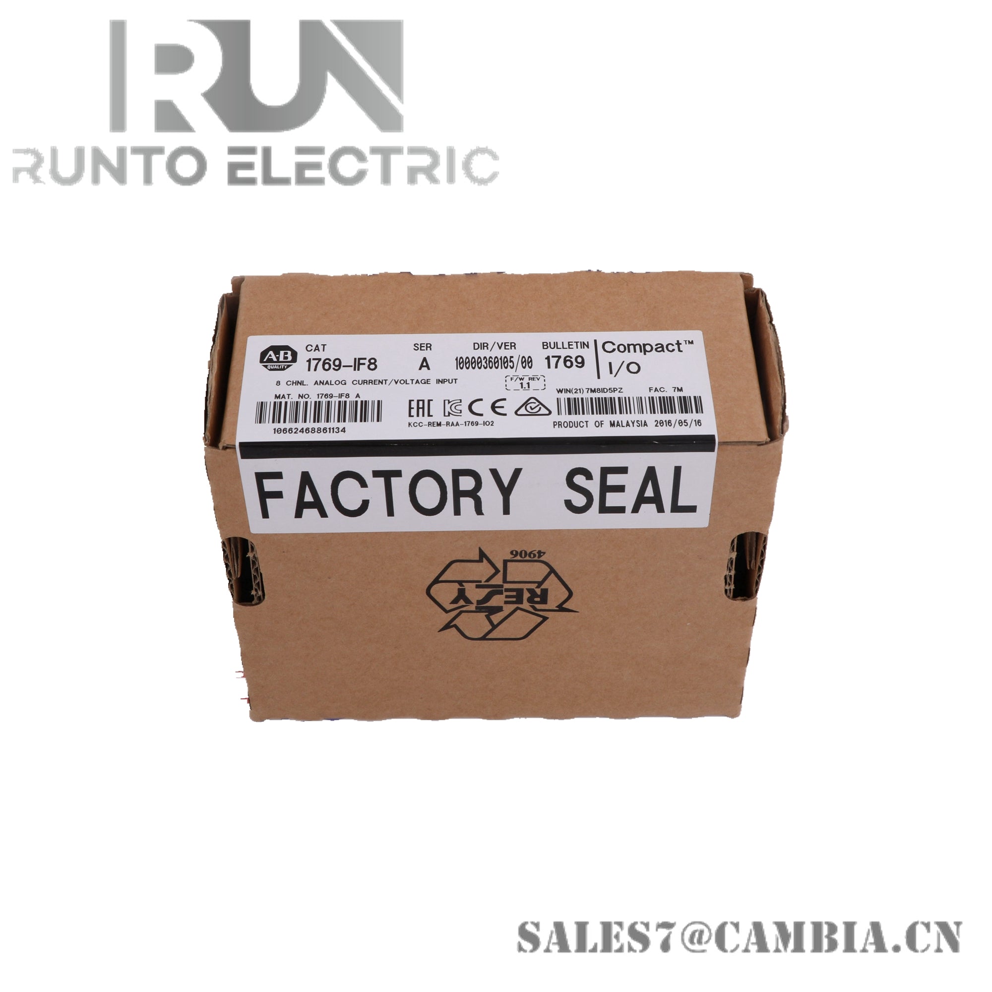 1769-IF8 โมดูลอินพุตแบบอะนาล็อก Allen Bradley - Runtoelectronic