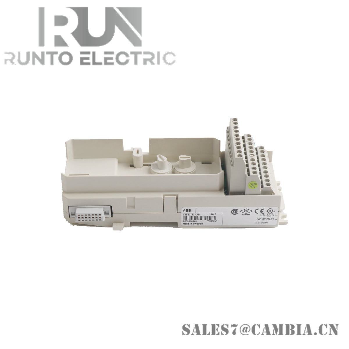 3BSE013235R1 TU831V1 ABB TERMINAL BASE – Runtoelectronic